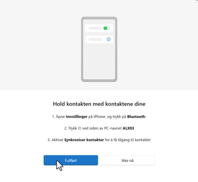 Hvordan koble sammen iPhone til PC i Windows 11